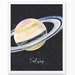 Planet Print Saturn Poster Solar System Wall Art Astronomy - Etsy