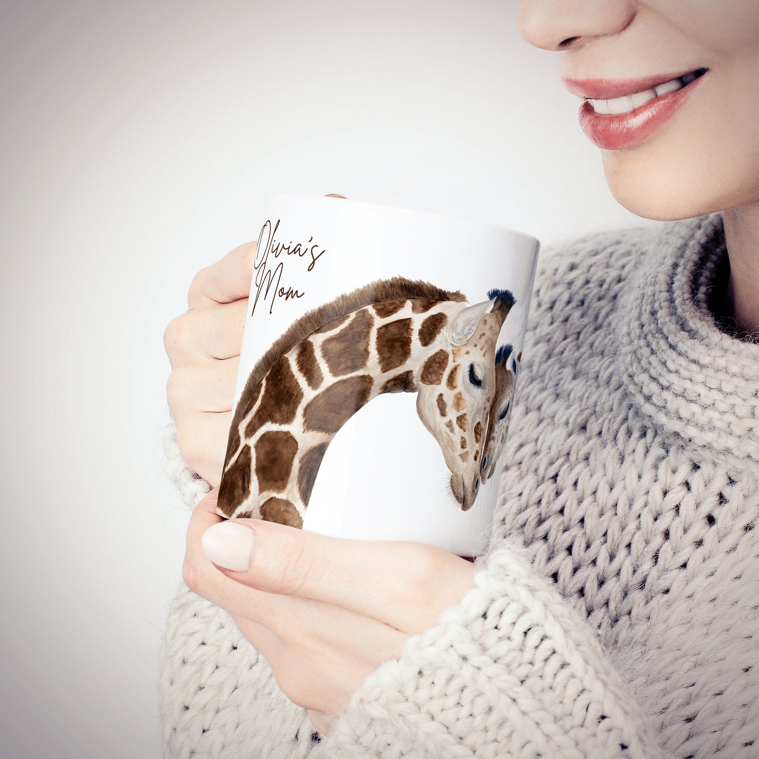 Personalized Mug, Giraffe Mug, Custom Coffee Cup, Personalized Gift for ...