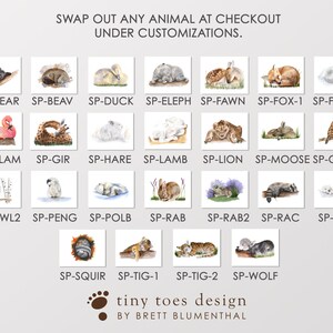 Woodland Baby Animals Print Set, Woodland Nursery, Sleeping Animal ...