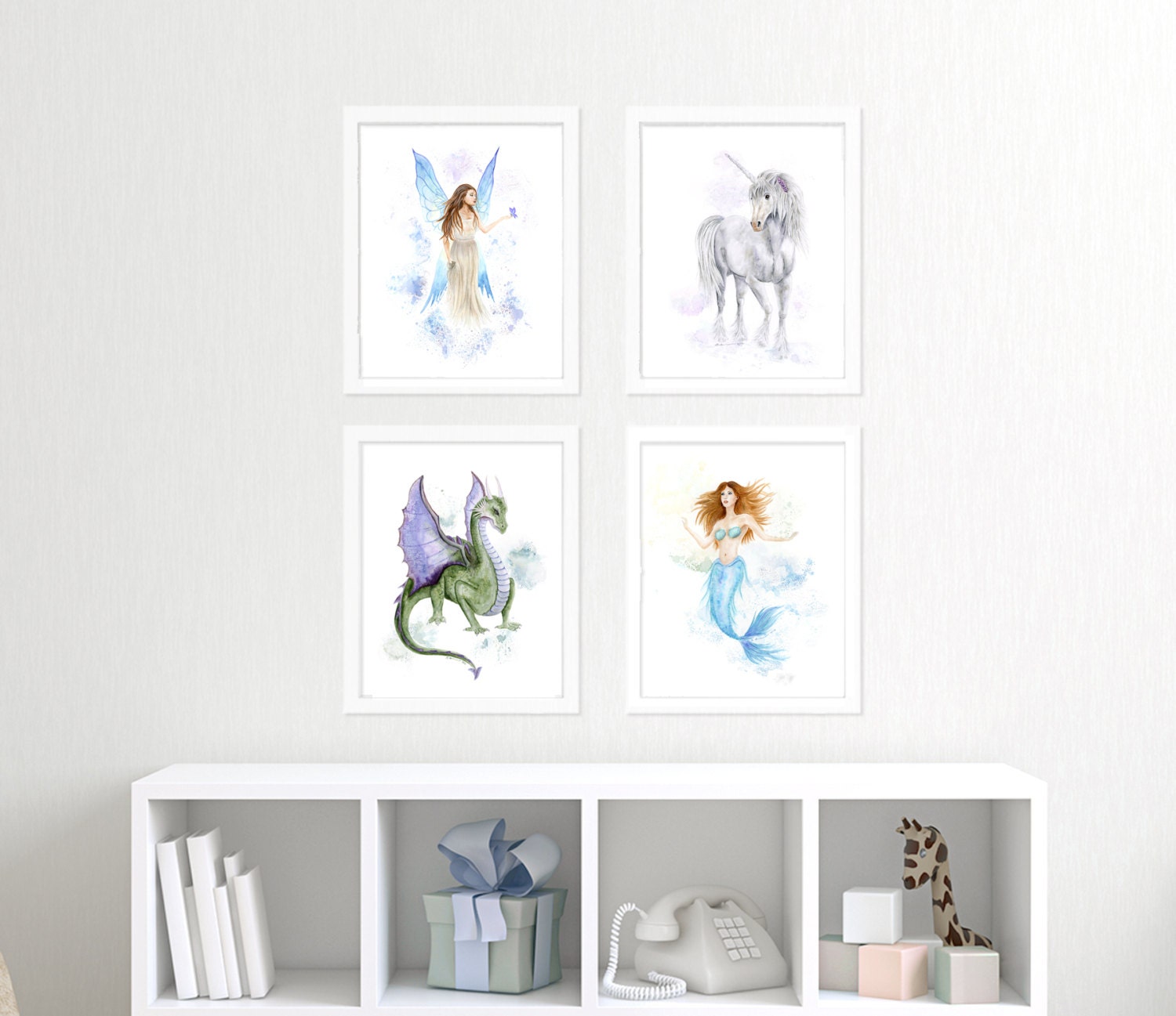 Dragon Print Large Dragon Poster Fairy Tale Art Dragon - Etsy