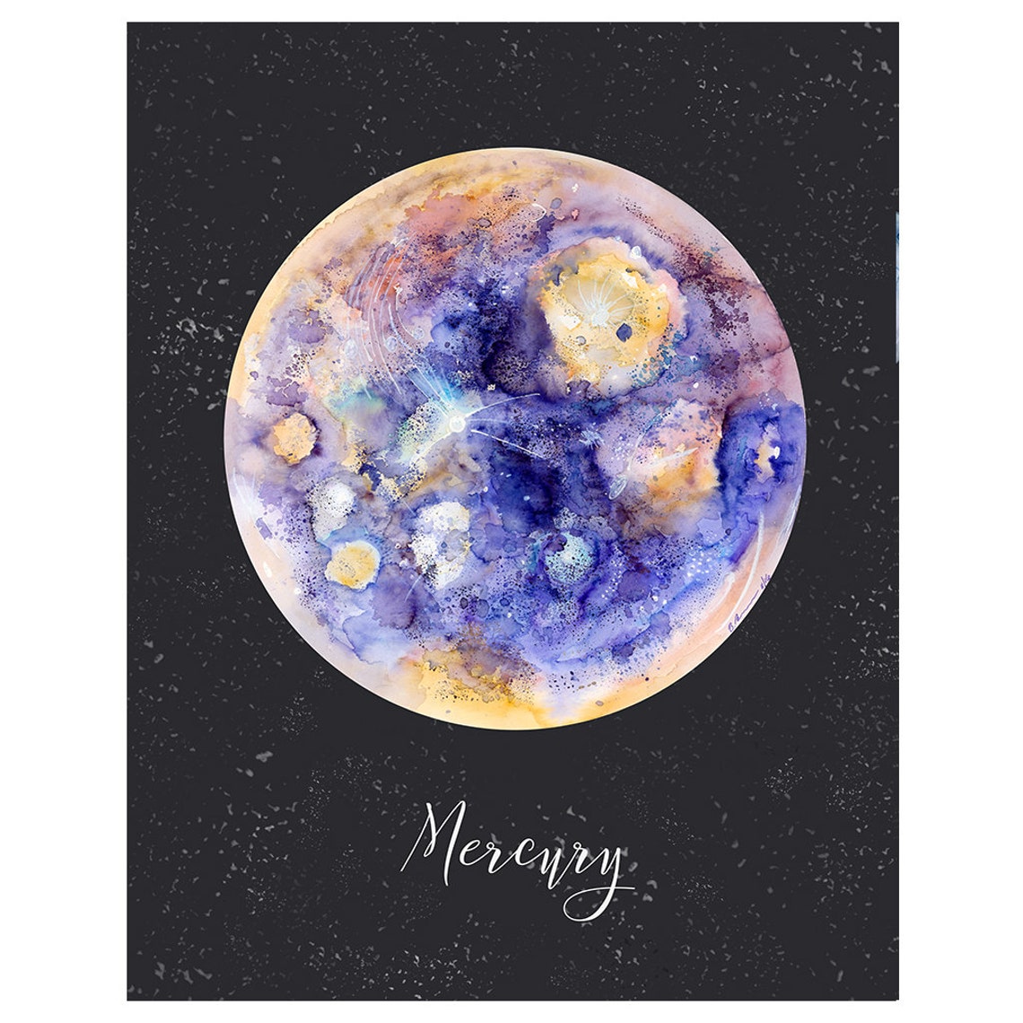 Solar System Print Set Planet Posters Space Nursery Art - Etsy