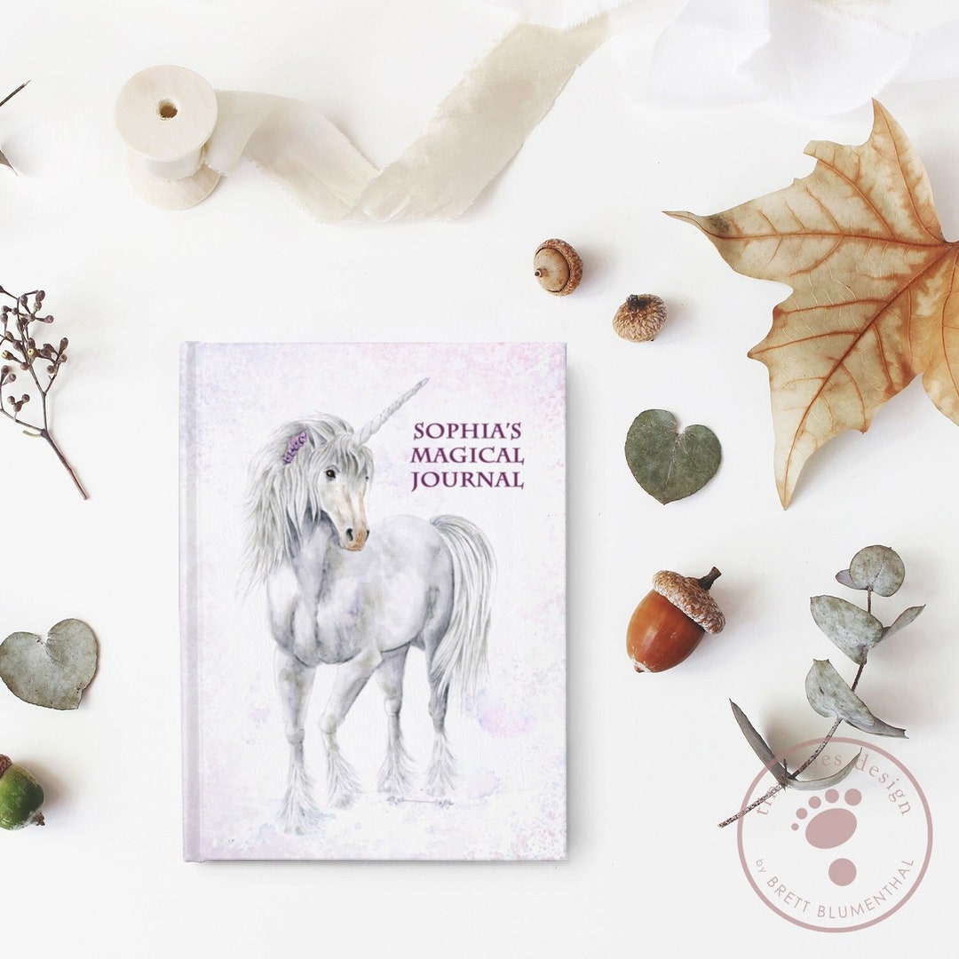 Personalized Unicorn Journal, Custom Journal for Girl, Fairytale Diary ...