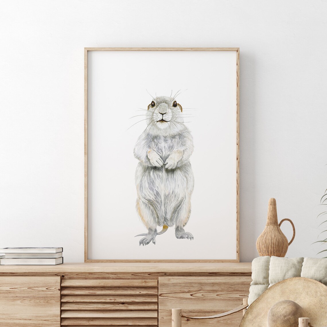 Prairie Dog Print, Western Art, Southwest Nursery Decor, Prairie Land ...