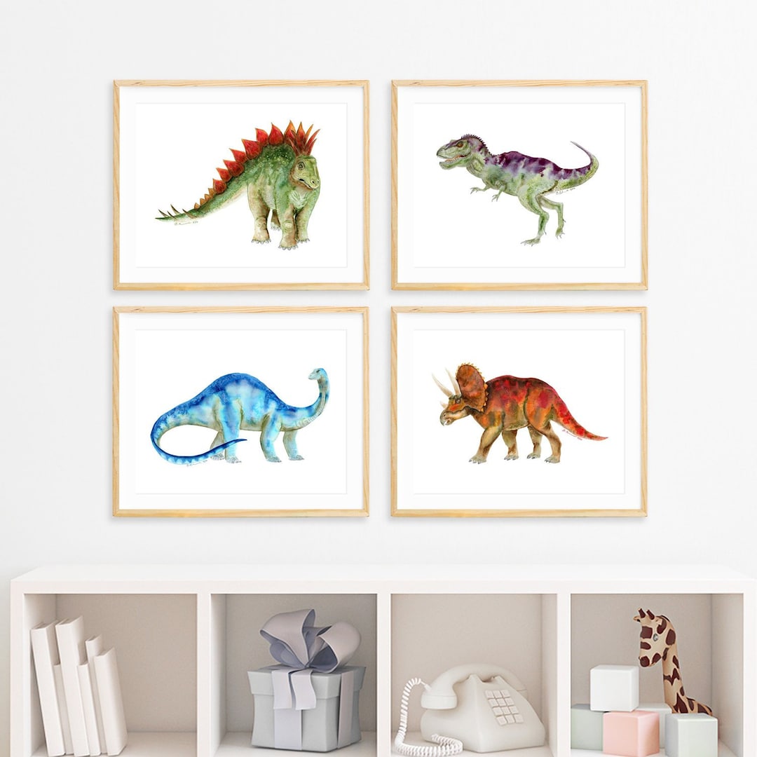 Dinosaur Prints Dinosaur Print Kids Dinosaur Print Dinosaur - Etsy