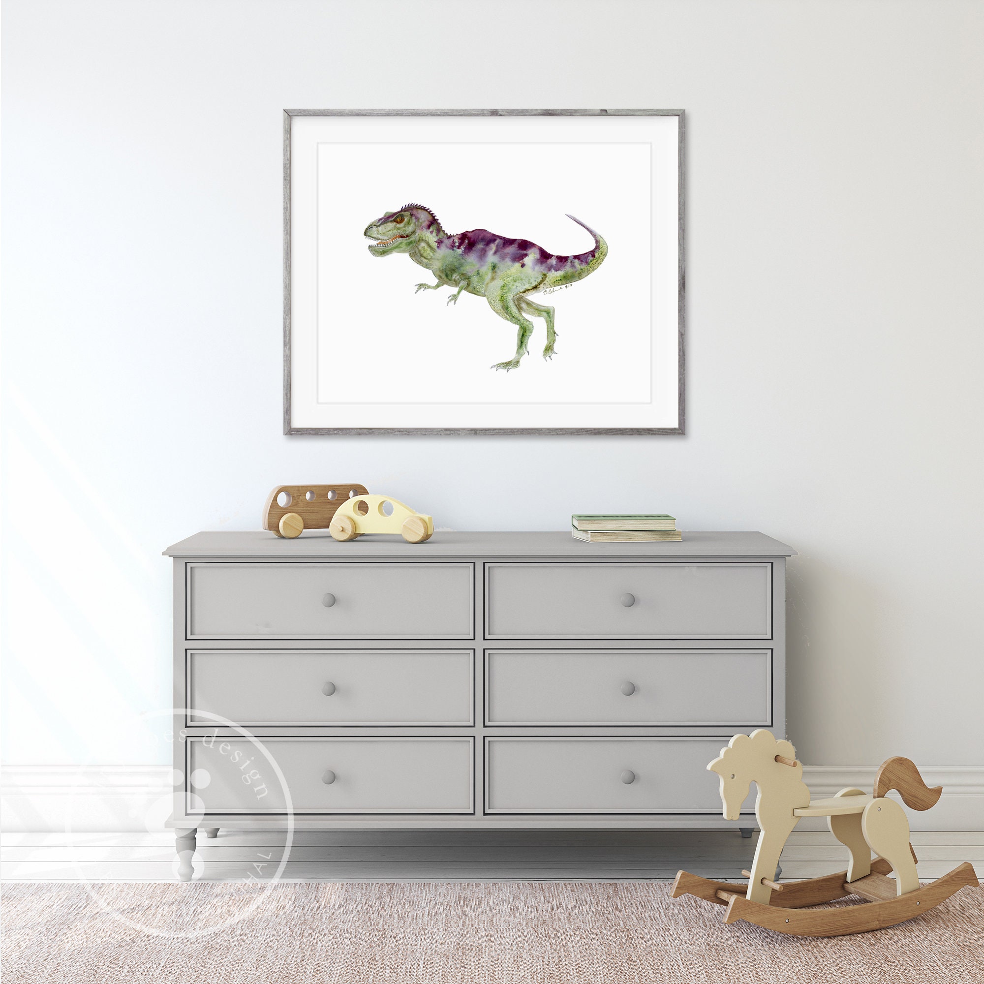 Dinosaur Art Tyrannosaurus Rex Print T-rex Art Print - Etsy
