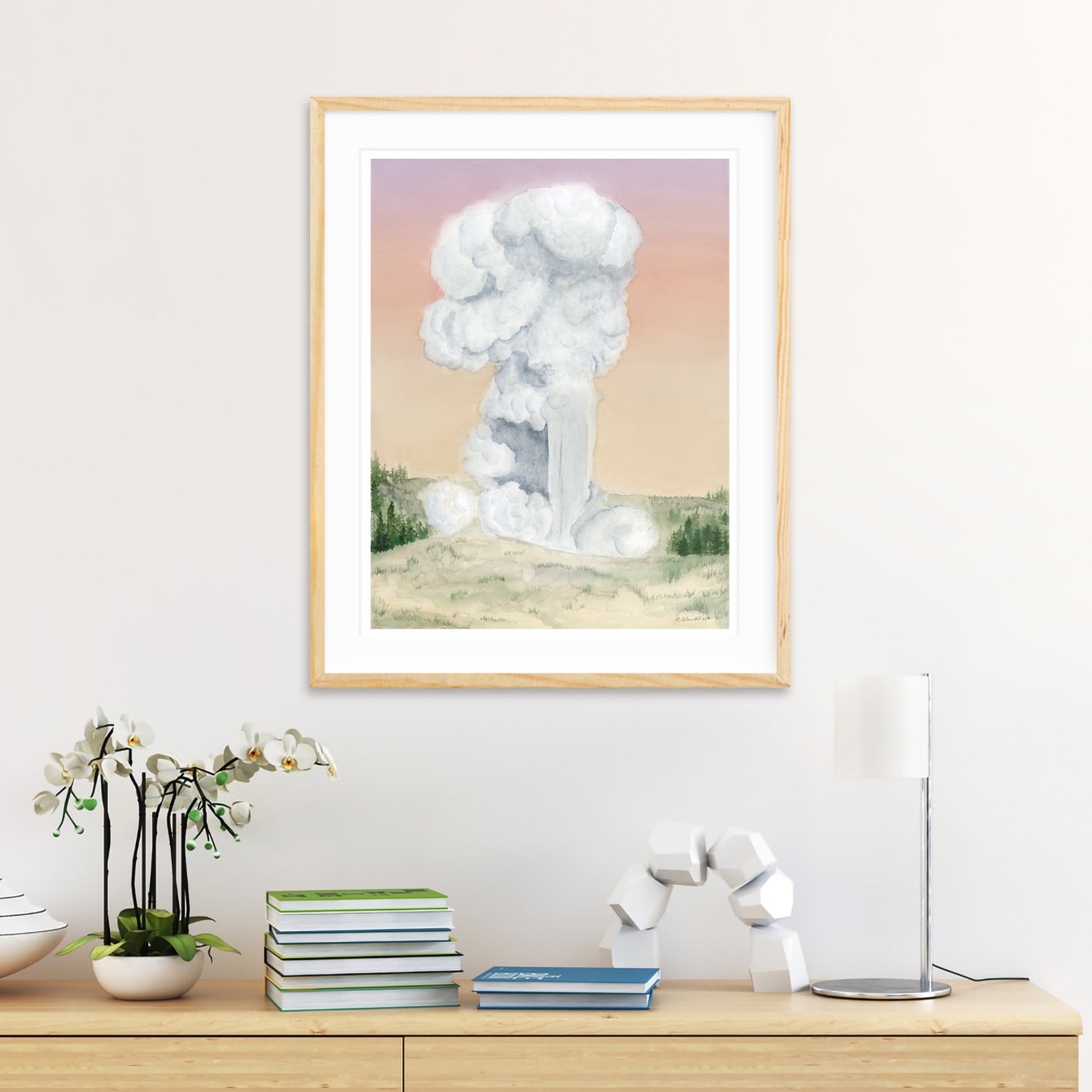 Old Faithful Old Faithful Geyser Old Faithful Art Old | Etsy