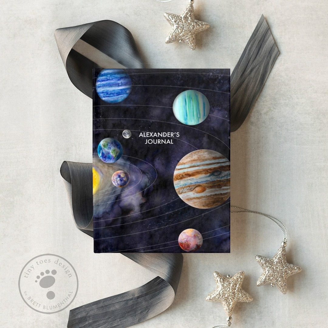 Personalized Gift for Kids, Daily Journal, Solar System Sketchbook ...