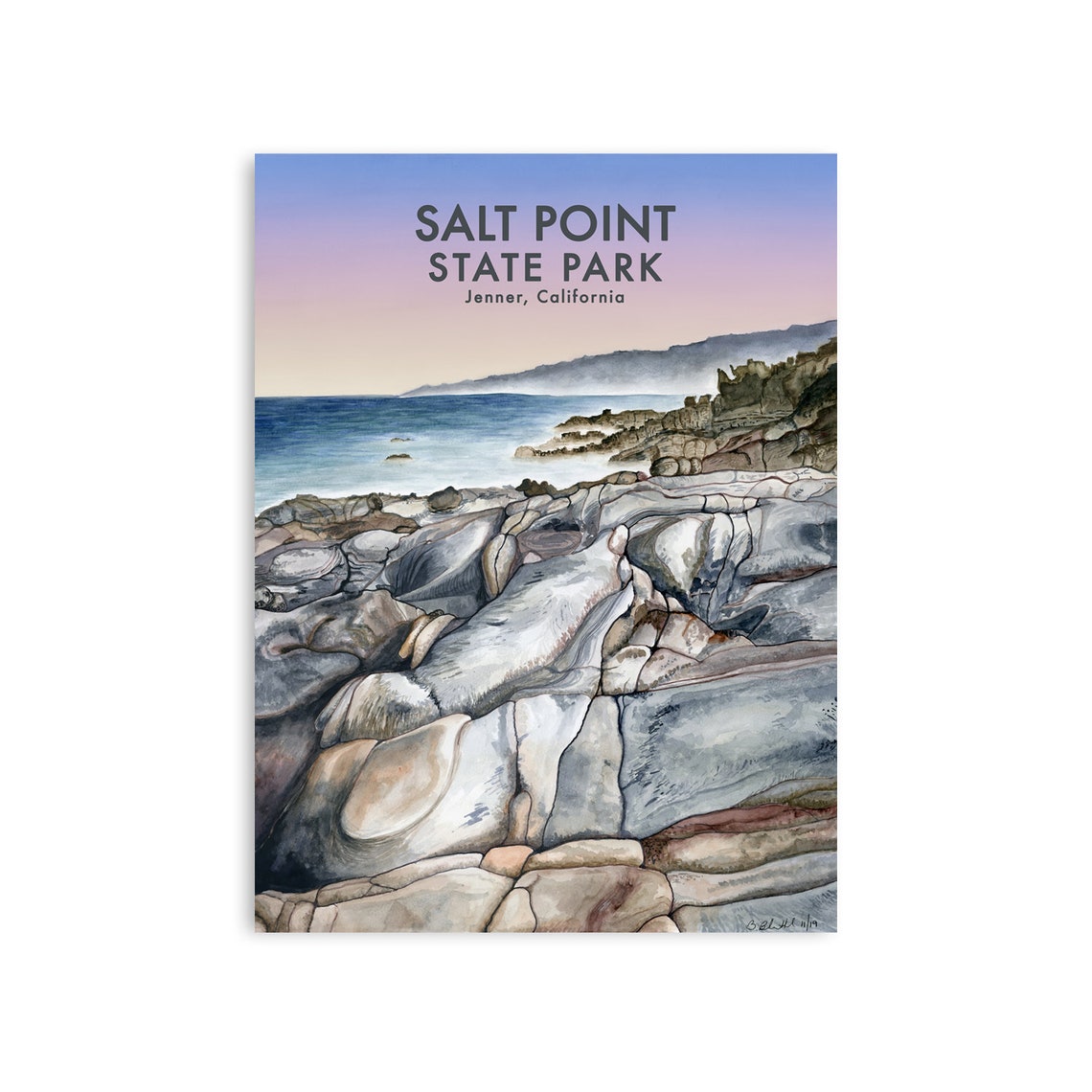 Salt Point State Park Travel Poster State Park Print | Etsy