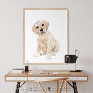 Yellow Lab Puppy Nursery Print Yellow Labrador Print Puppy Print ...