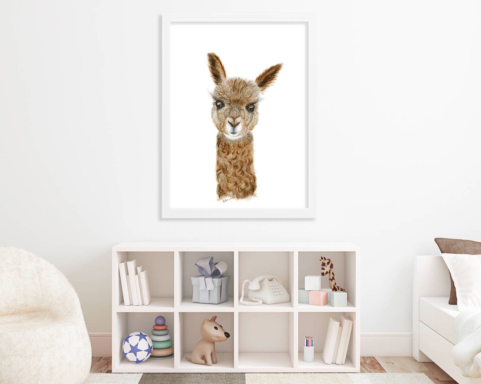 Llama Art Llama Nursery Print Baby Animal Print Alpaca - Etsy