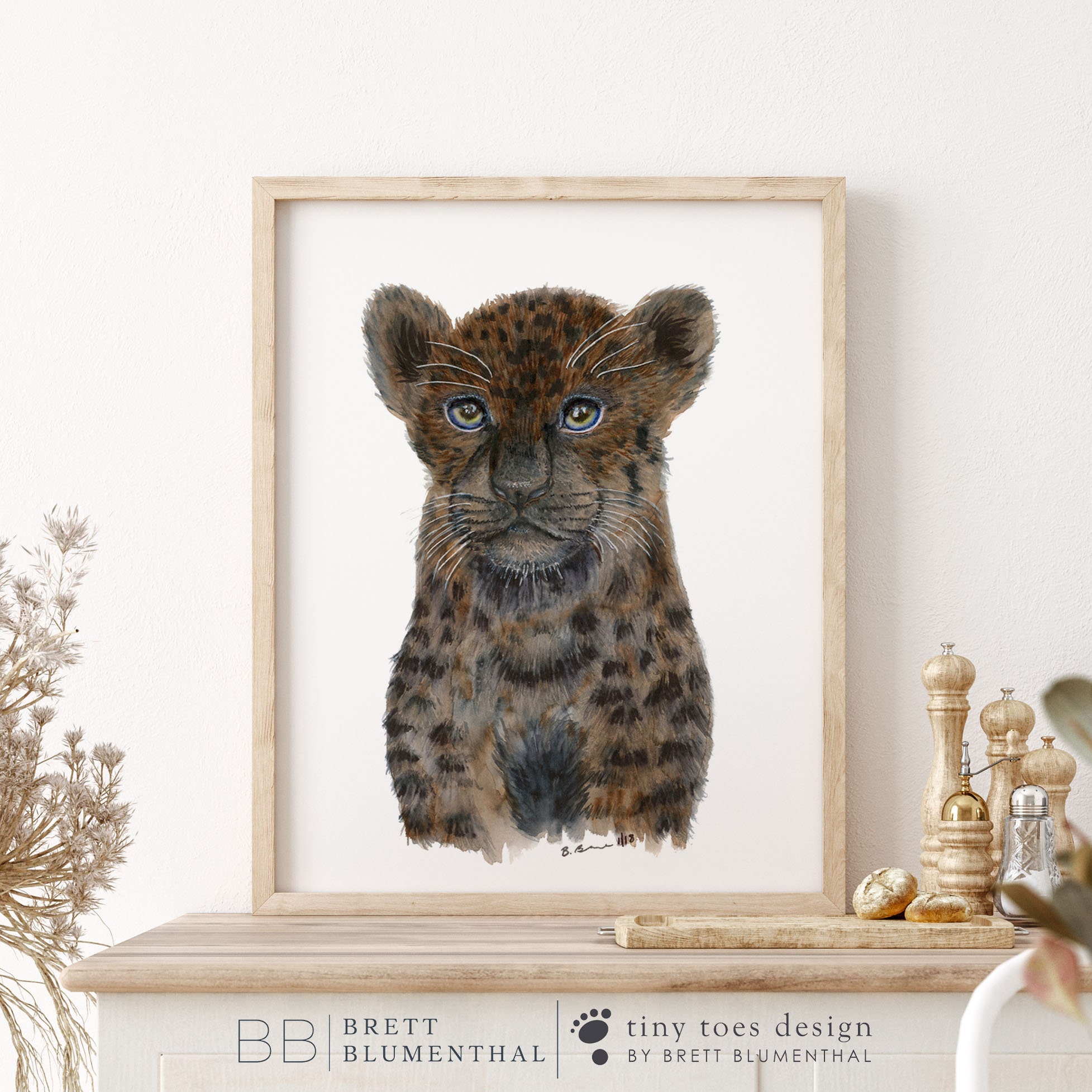 Black Panther Print, Jungle Nursery Art, Baby Jaguar Watercolor, Jaguar ...