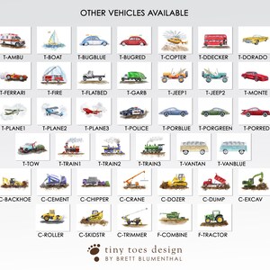 Emergency Vehicle Prints, Boys Room Decor, Rescue Vehicle Print Set of ...