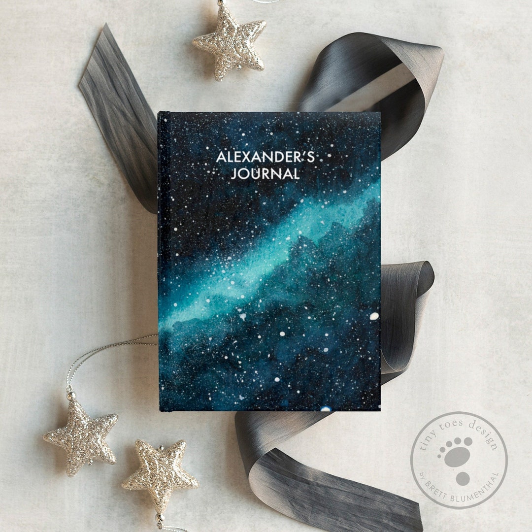 Kids Personalized Journal, Space Notebook, Personalized Gift for Him ...
