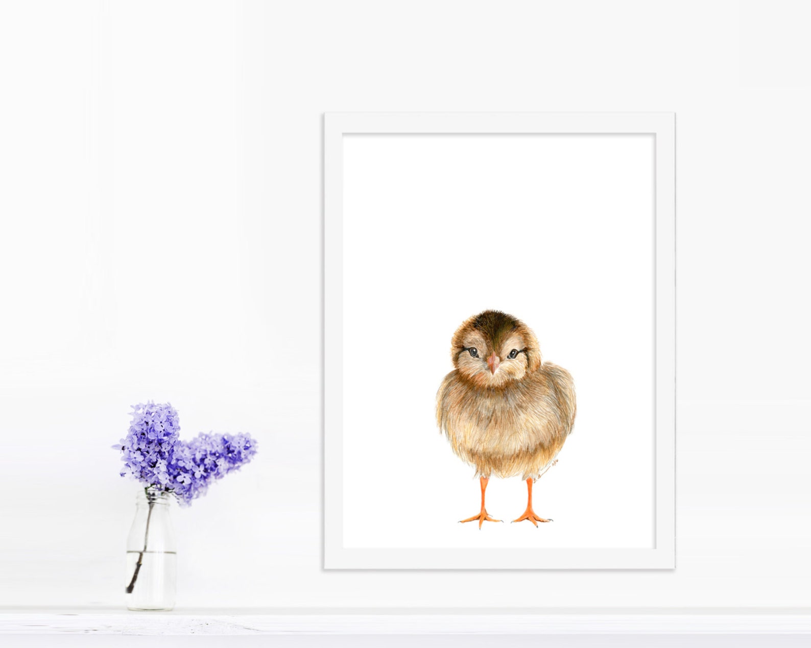 Baby Chicken Art Farm Animal Prints Nursery Decor Baby | Etsy