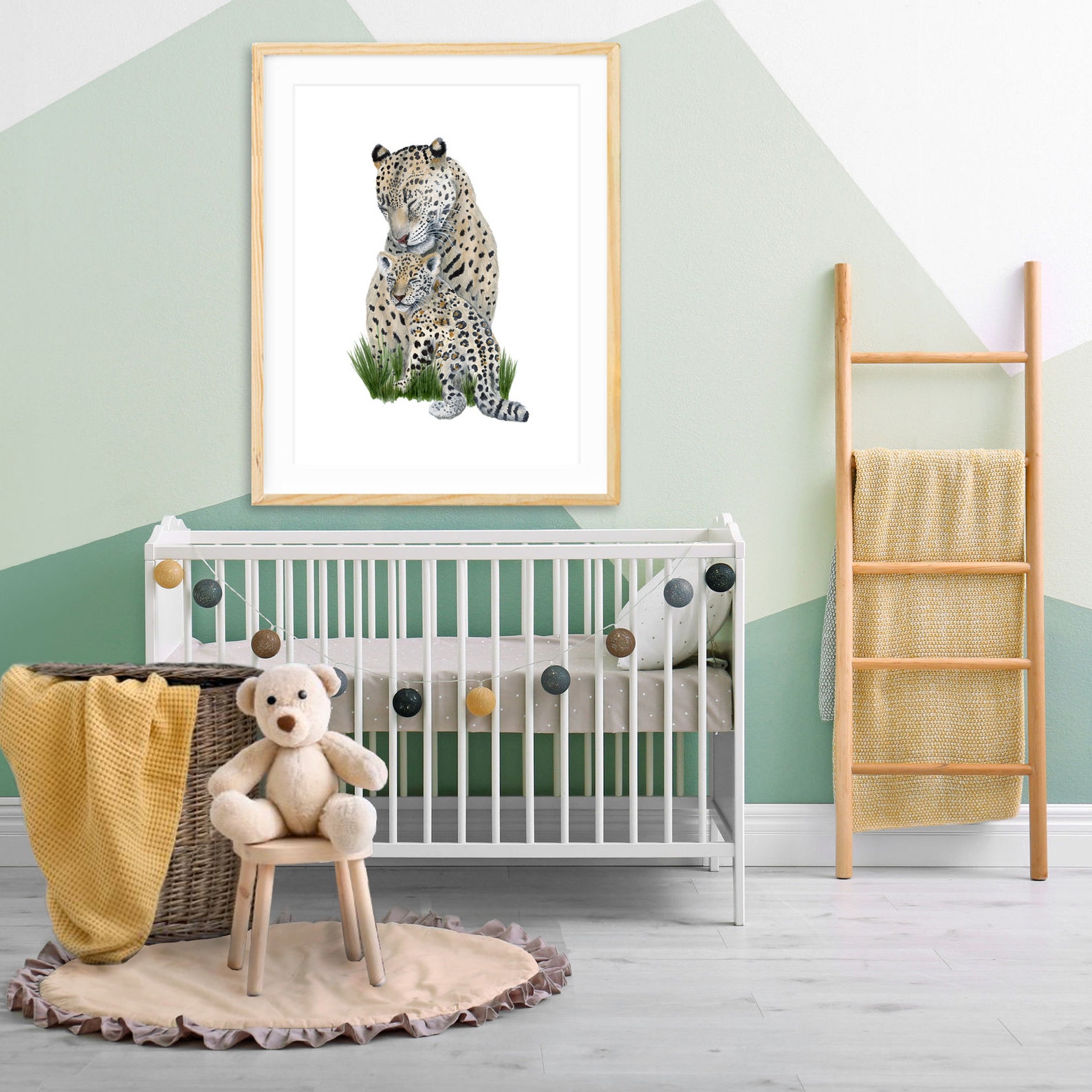 Jaguar Print Big Cat Jungle Nursery Print Jaguar Watercolor - Etsy