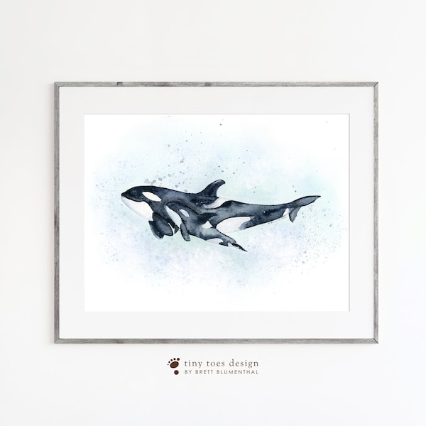 Killer Whale Art - Etsy