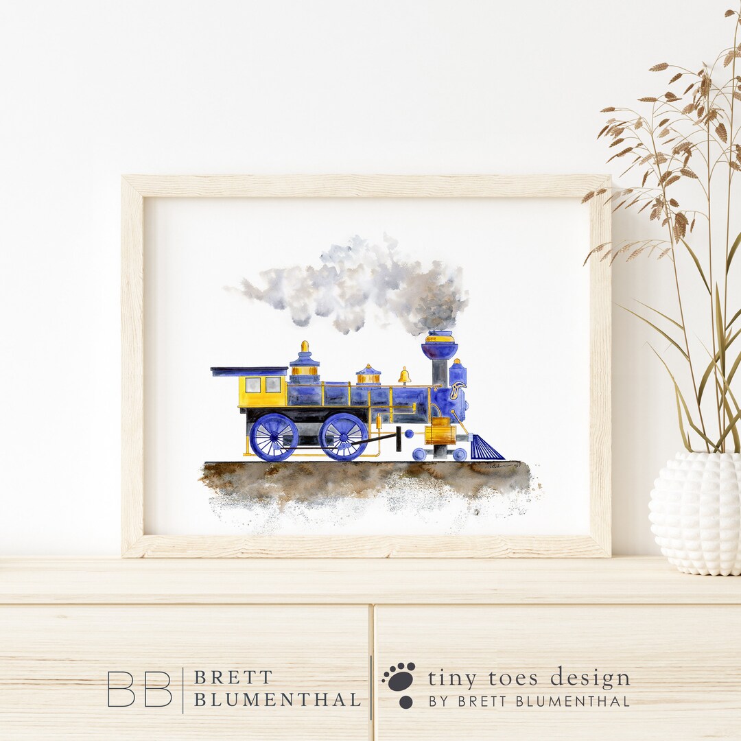 Transportation Wall Art - Train Decor - Train Nursery Print - Train ...