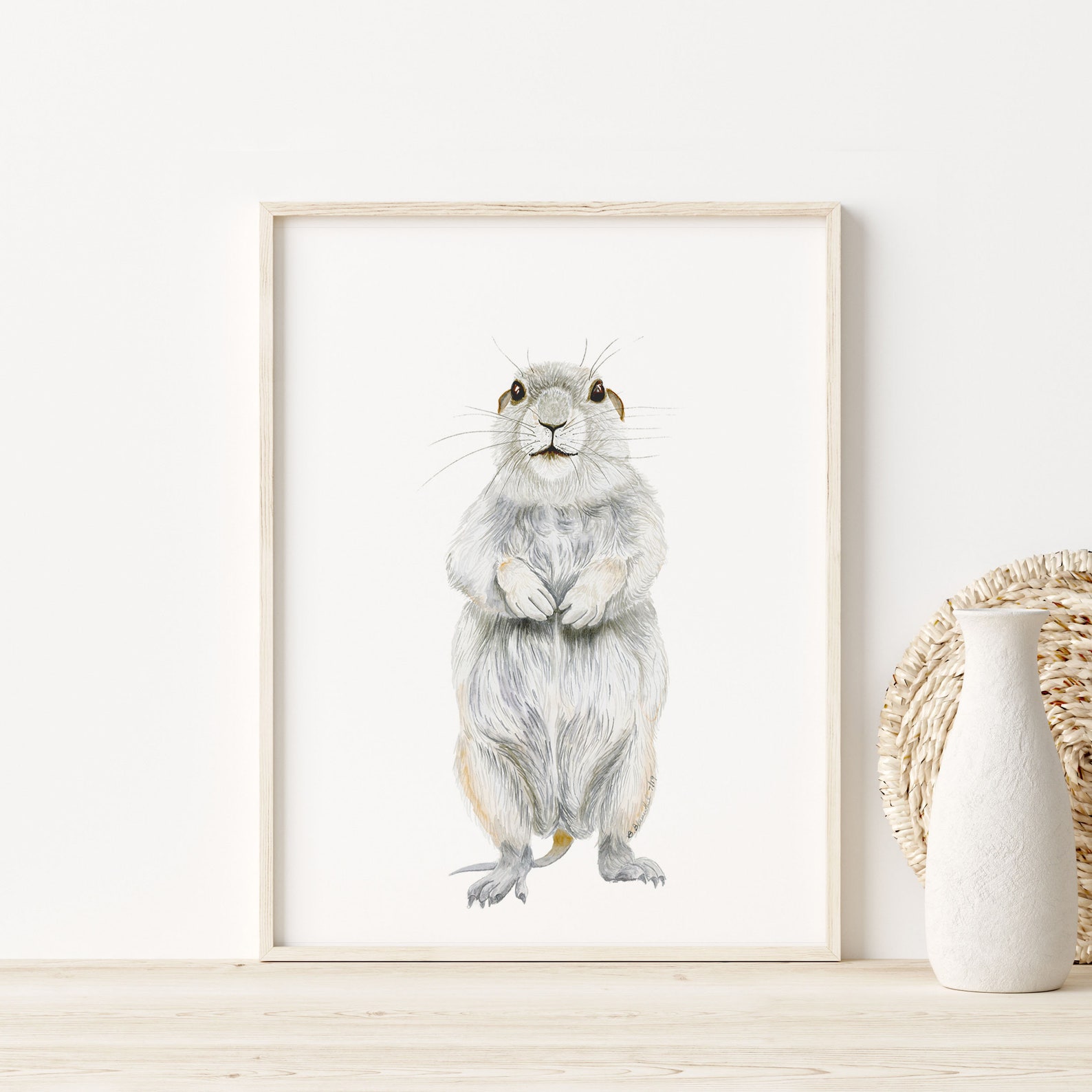 Prairie Dog Print, Western Art, Southwest Nursery Decor, Prairie Land ...