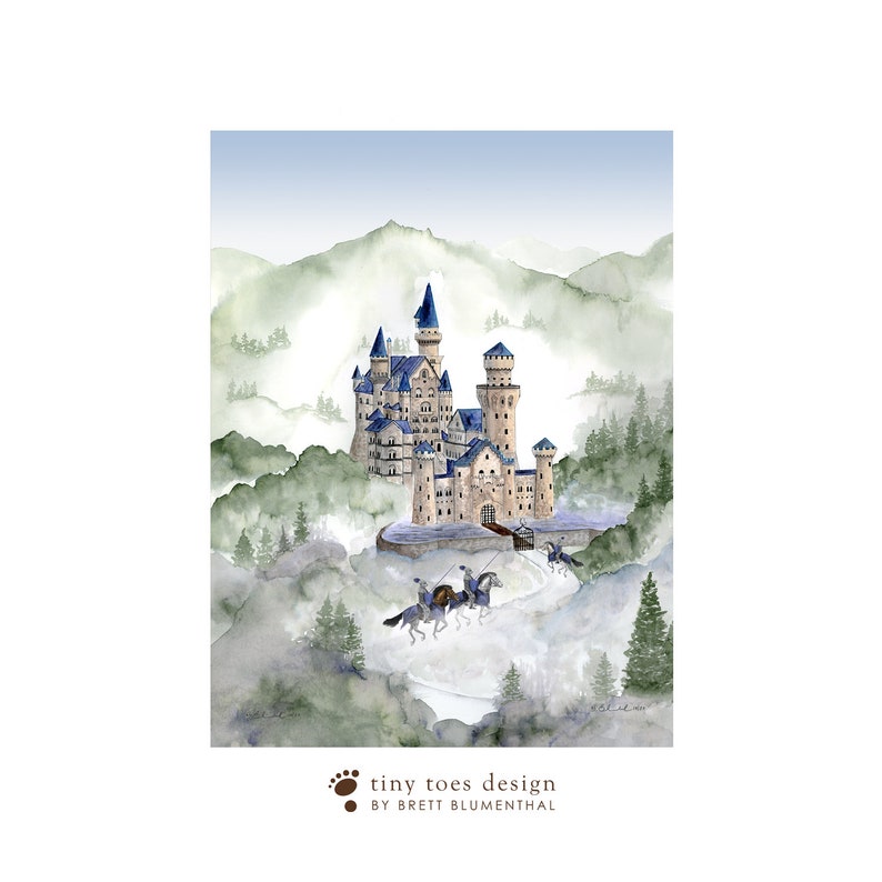 Once Upon a Time, Castle Nursery Print, Princess Nursery Art, Disney ...