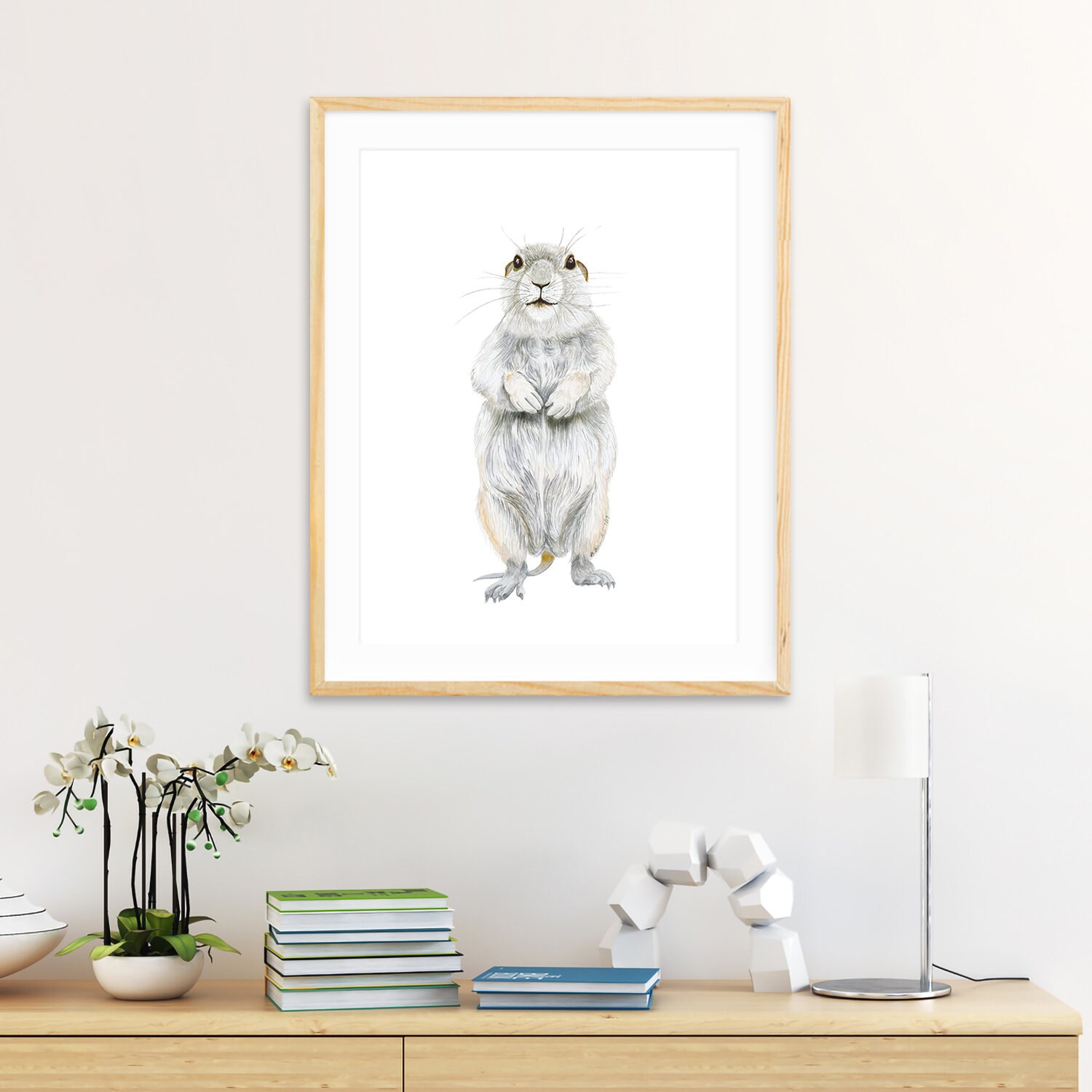 Prairie Dog Print Western Art Southwest Nursery Decor | Etsy