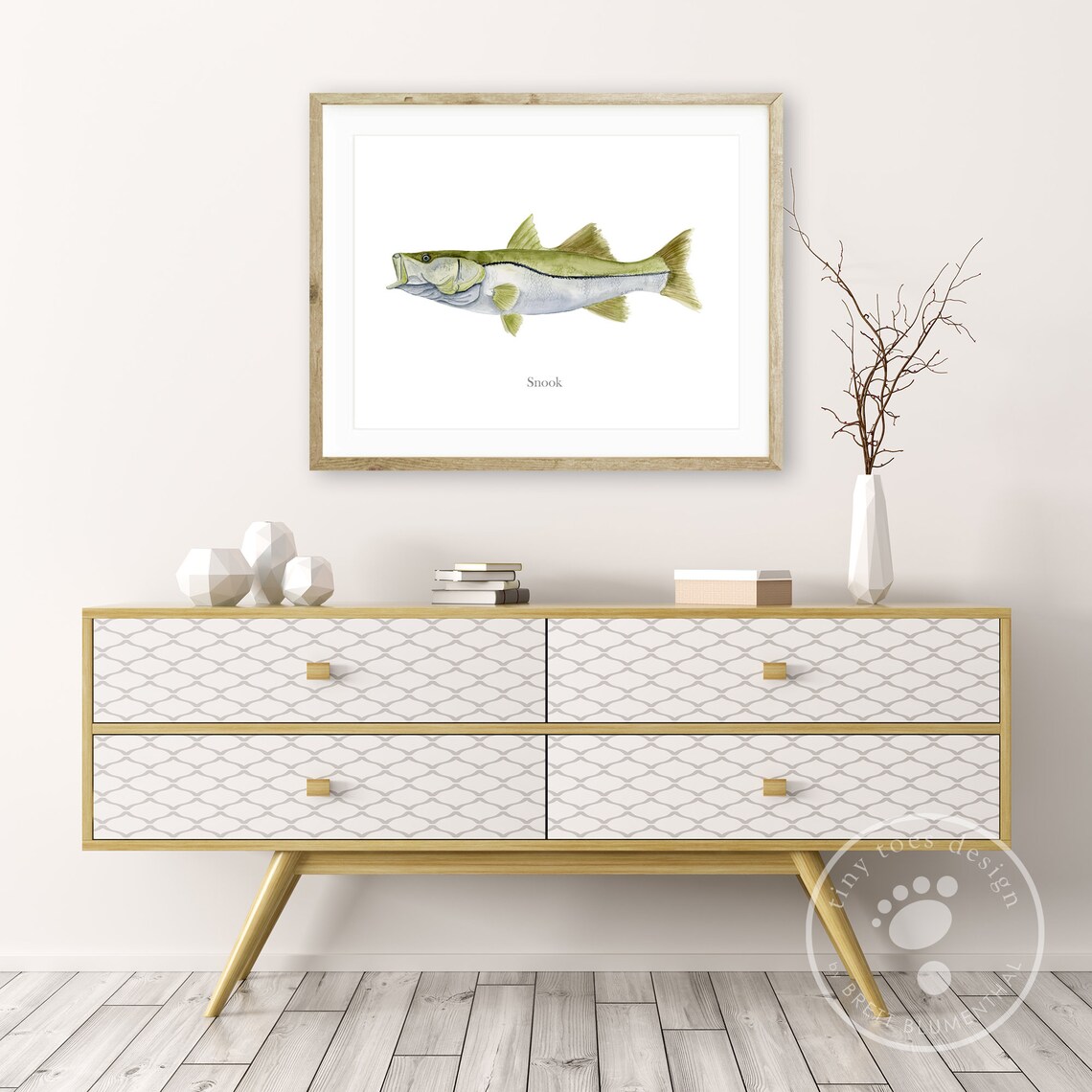 Snook Watercolor Fish Painting Snook Art Print Snook Fish - Etsy