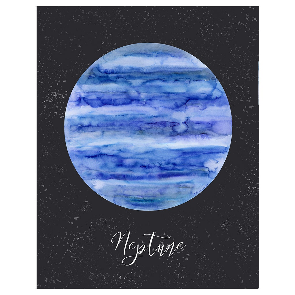 Solar System Print Set, Planet Posters, Space Nursery Art, Planet ...