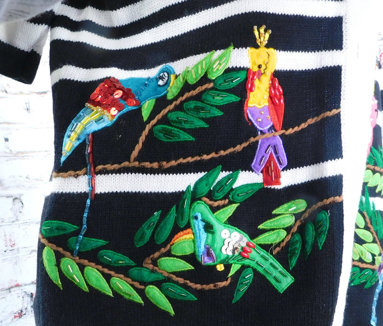 Novelty Bird Sweater -bird Sweater - Summer Sweater - Unique Sweater ...
