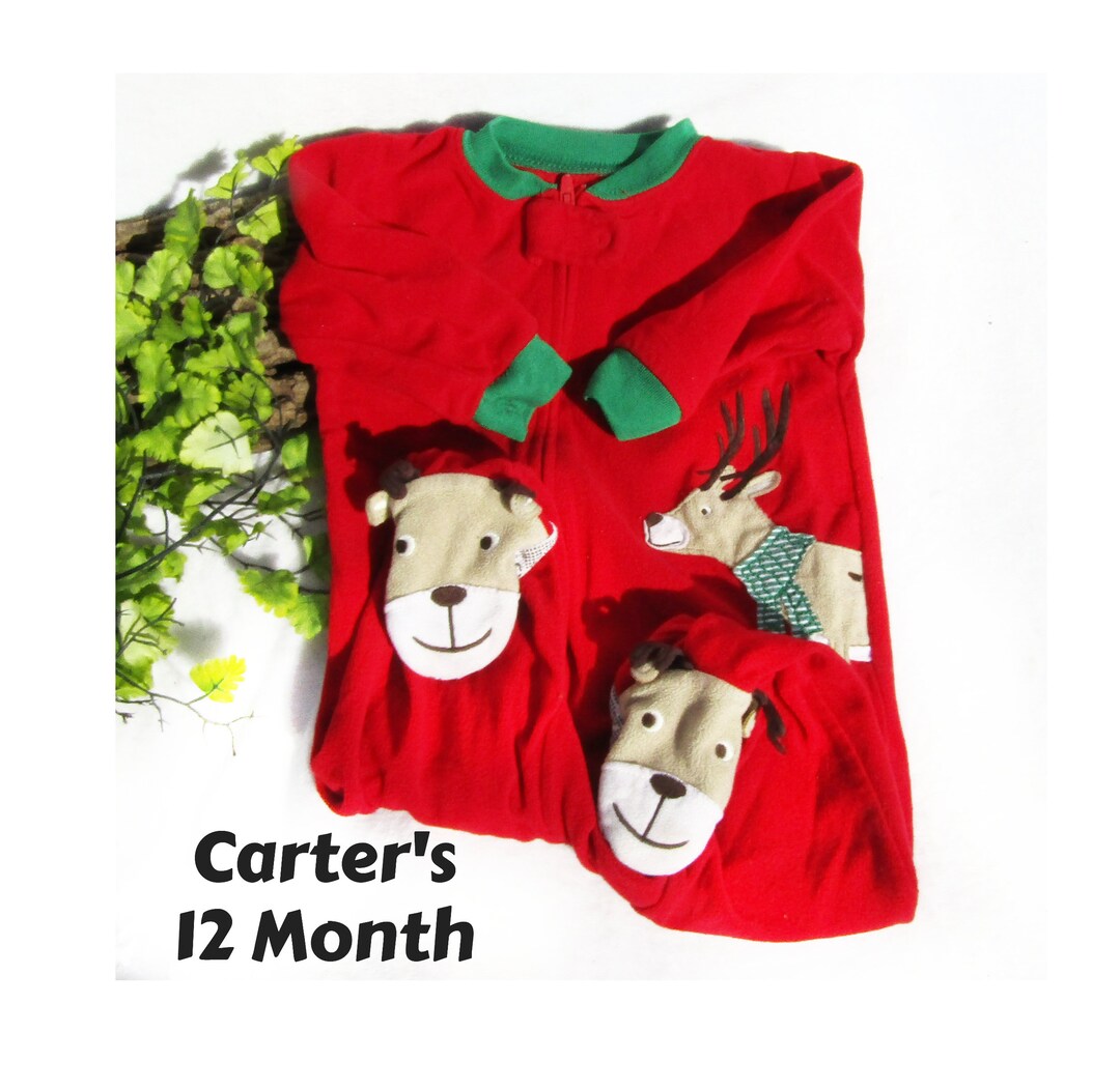 Vintage Christmas Sleeper red Christmas PJ' 12 Months - Etsy