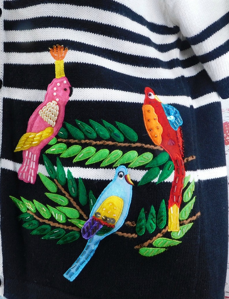 Novelty Bird Sweater -bird Sweater - Summer Sweater - Unique Sweater ...