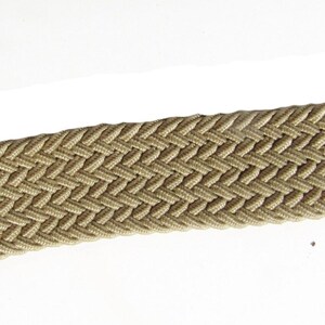 Vintage Woven Belt - Tan Braided Belt -tan Belt - Adjustable Elastic ...