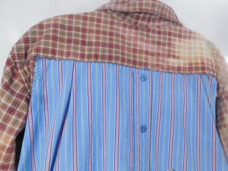 Altered Flannel Shirt Women frayed Bleached Flannel boho Hippie Flannel ...