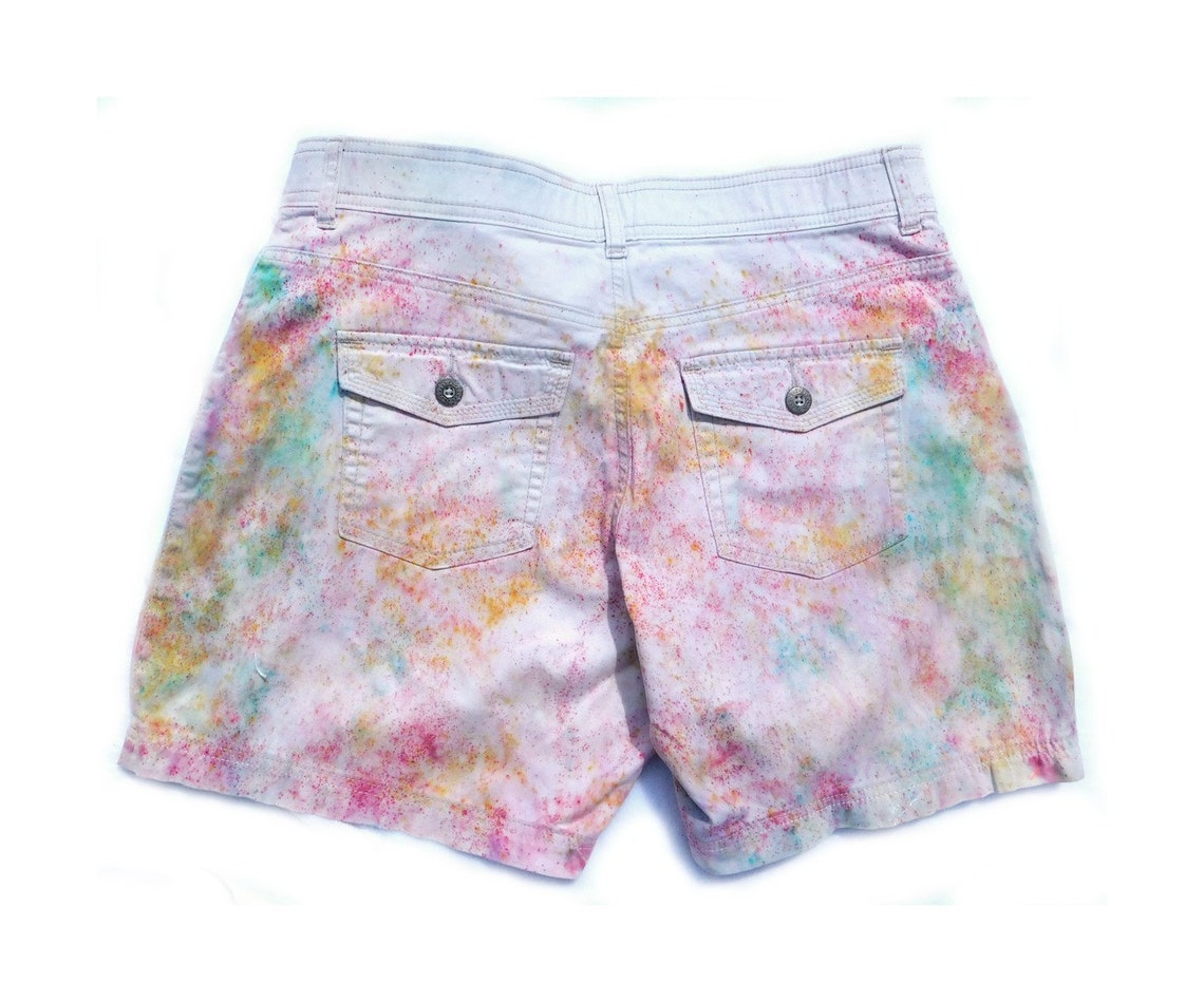 Upcycled Shorts Women size 12 Medium Shorts Embellished - Etsy UK