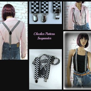 Women's Suspenders, Patterned Suspenders, White Suspenders, Unisex ...
