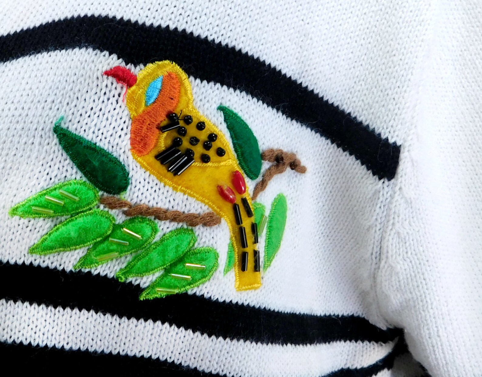 Novelty Bird Sweater -bird Sweater - Summer Sweater - Unique Sweater ...