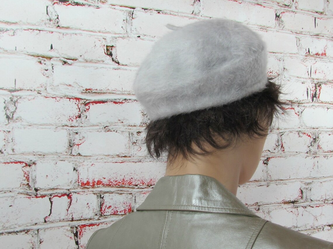 Women's Beret Grey Beret French Beret winter Beret - Etsy