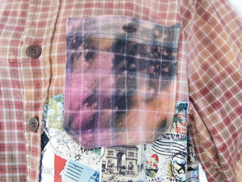 Altered Flannel Shirt Women -frayed Bleached Flannel -boho Hippie ...