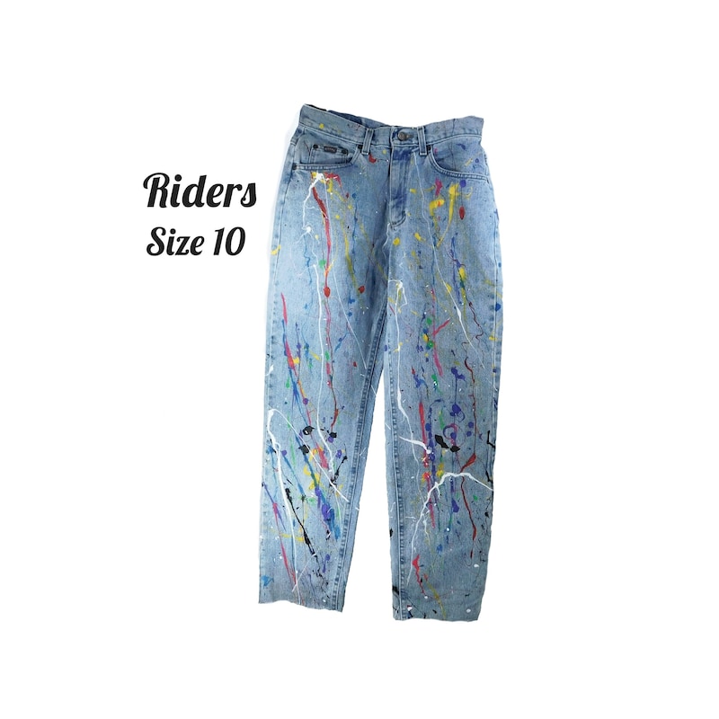 Painted Jeans - Etsy