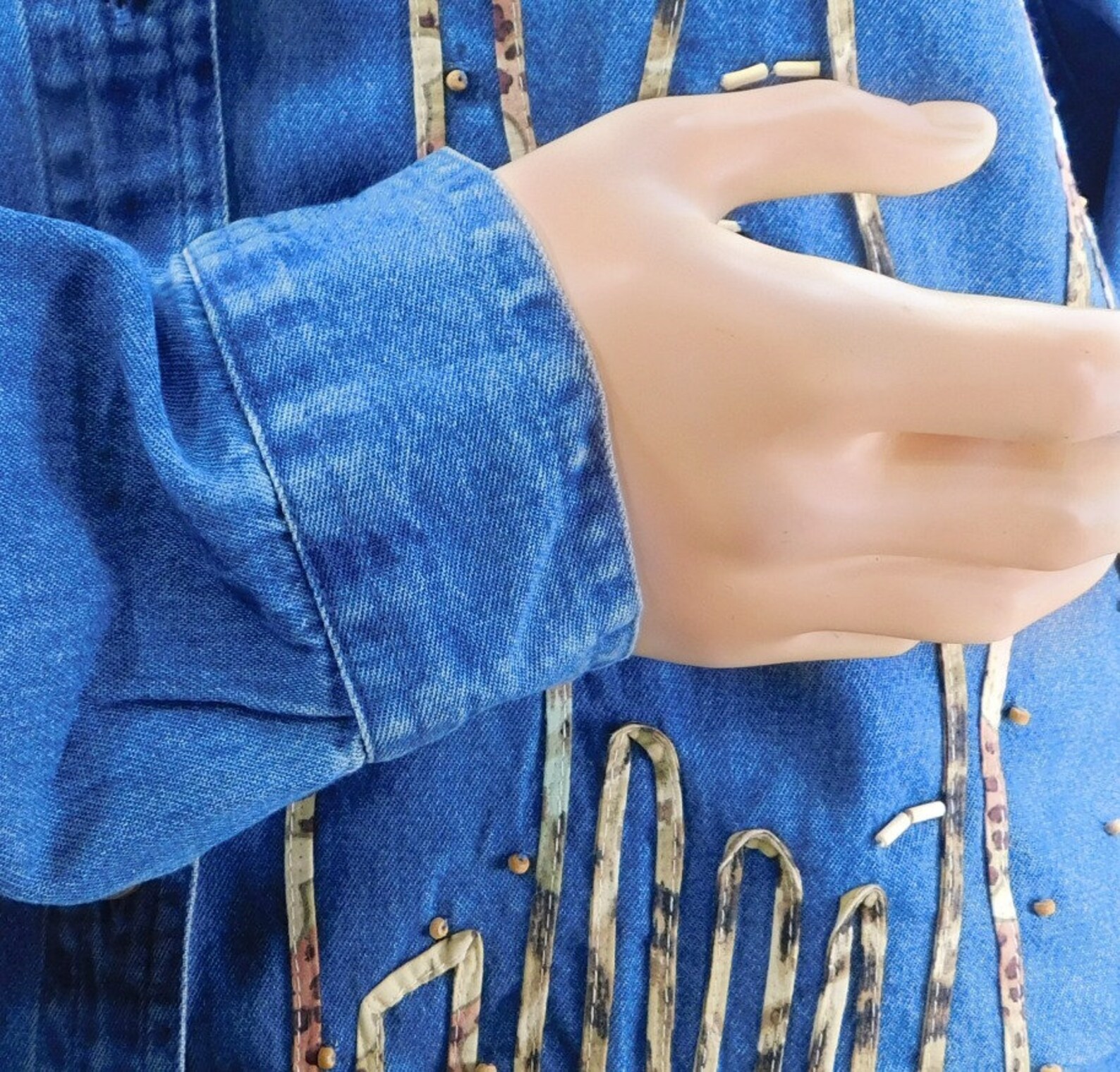 Denim Shirt -blue Jean Shirt Women -embellished Denim Shirt -giraffe ...