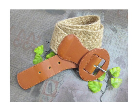 Natural Braided Belt Braided Jute Belt Casual Belt Boho | Etsy