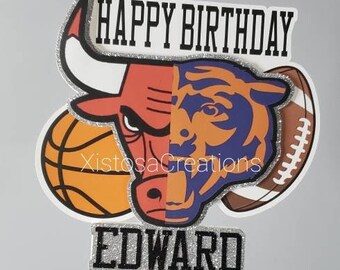 Chicago Sports Cake Topper - Etsy