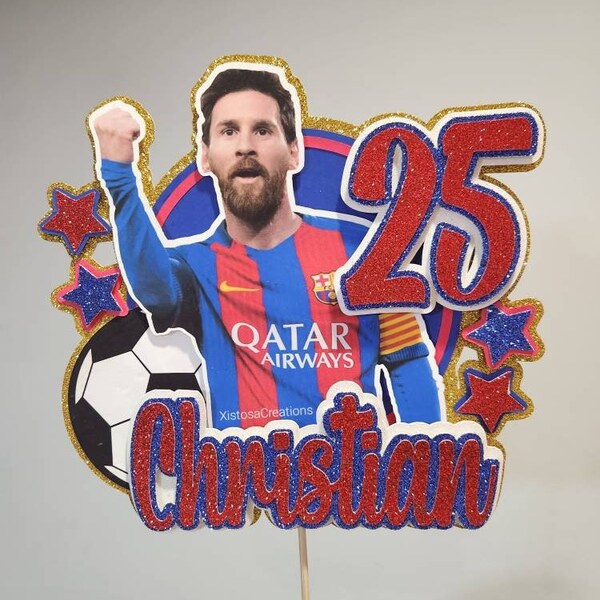 Messi Cake Topper Png - Etsy