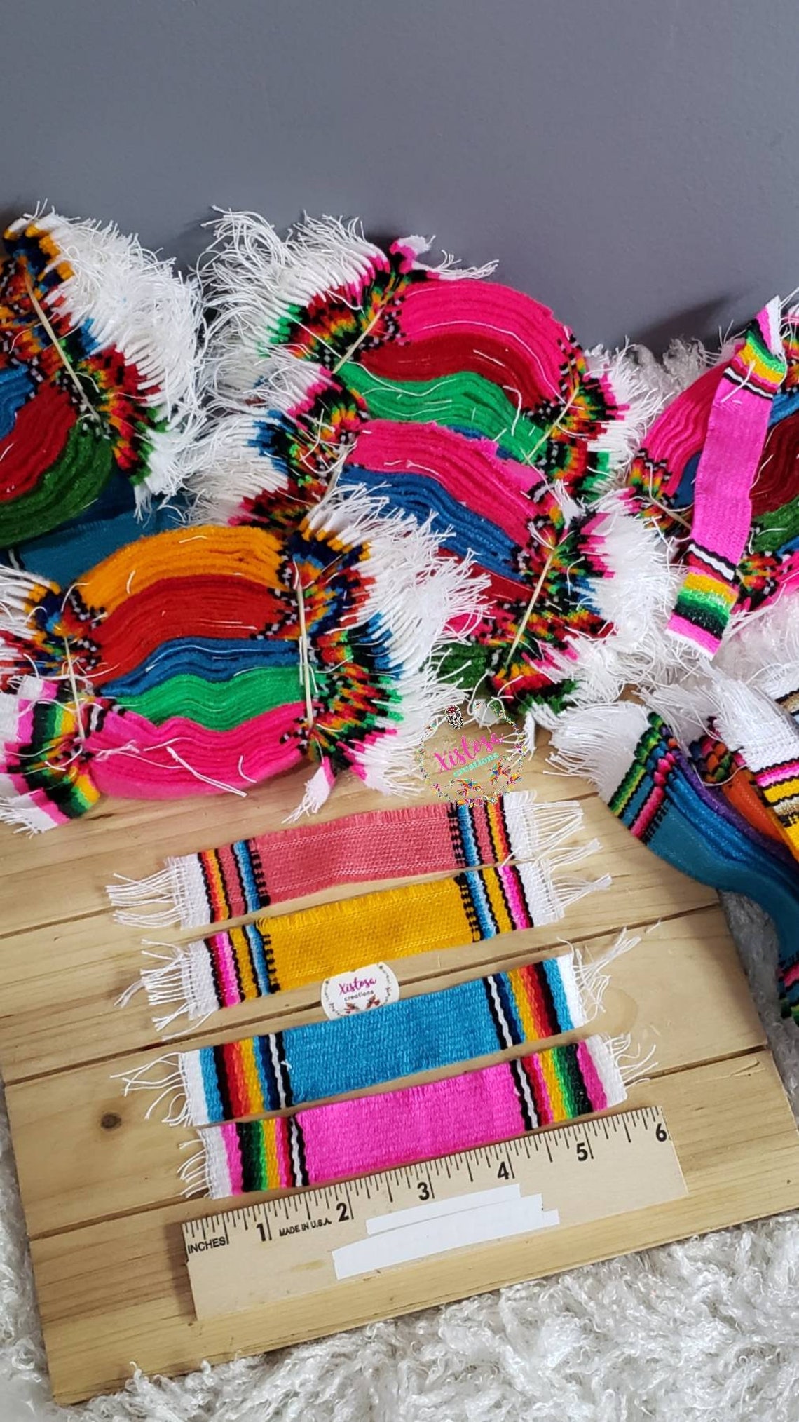 Mini Serape/ Mexican Serape/ Party Favor/ Fiesta Party/ One Dz - Etsy
