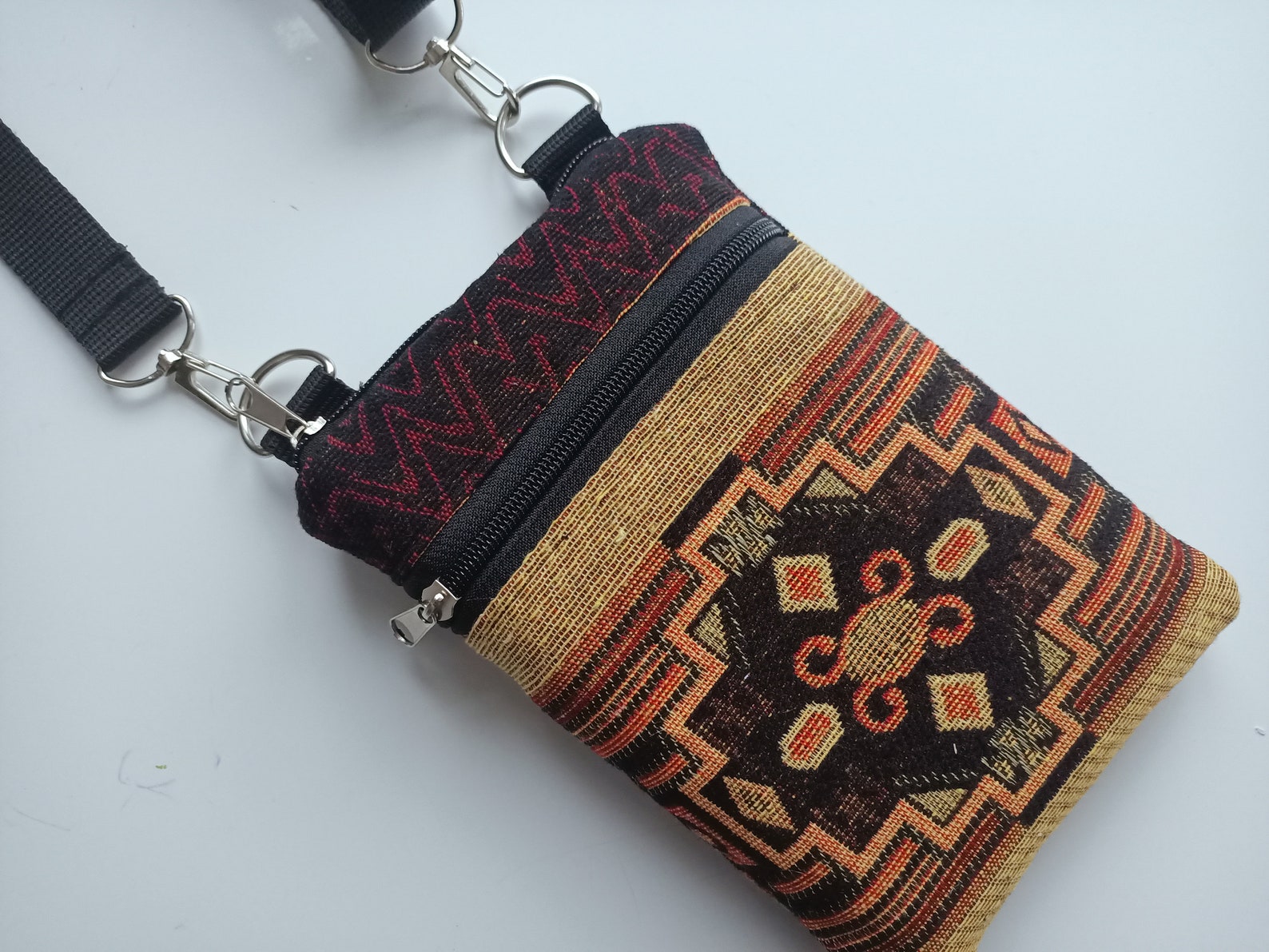 Boho Crossbody Cell Phone Purse Iphone 13-14 Pro Case - Etsy