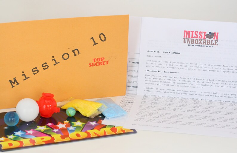 Top Secret Spy Mission 10: Bounce Academy Ball Physics & | Etsy
