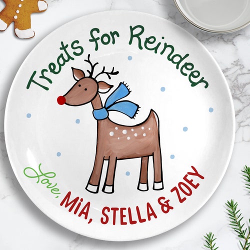 Christmas Plate for Kids Personalized Ceramic Christmas Eve | Etsy