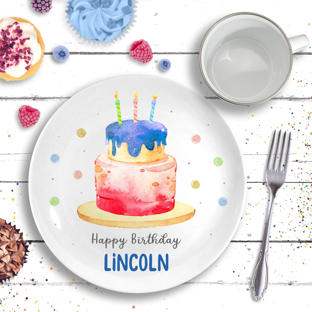 Personalized Ceramic Birthday Plate: Keepsake Gift for Kids - Etsy