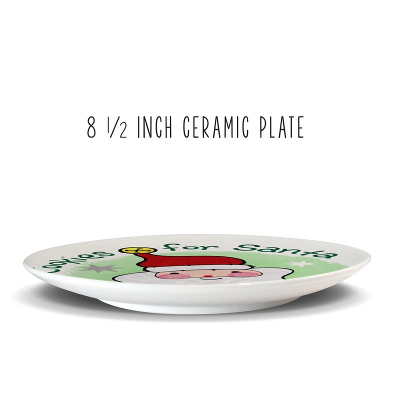 Ceramic Santa Plate and Mug Kids Personalized Christmas | Etsy