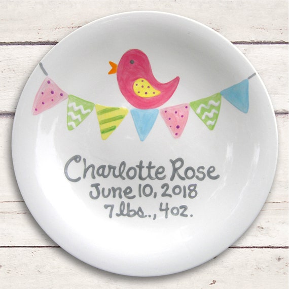 Personalised Baby Girl Plate at Margaret Newsom blog