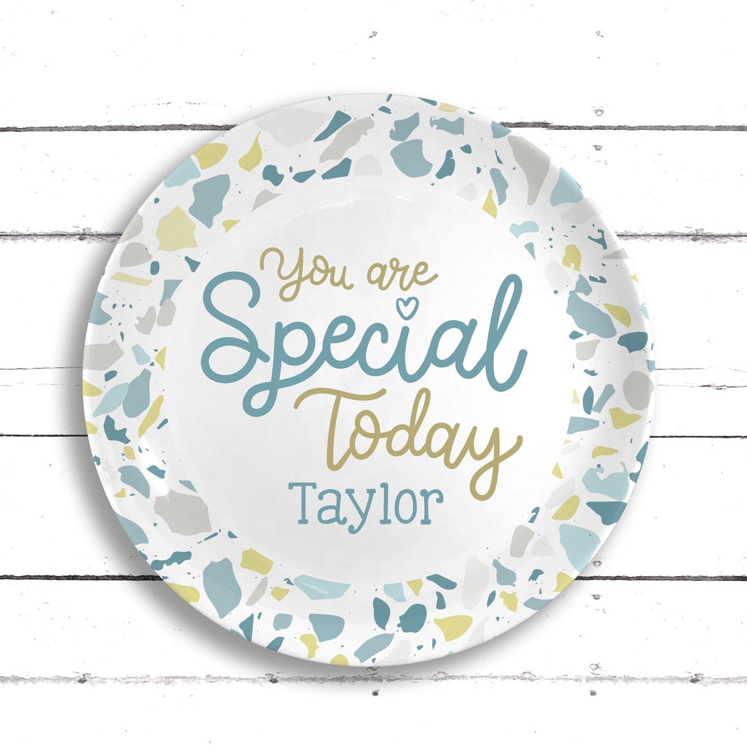 Personalized Ceramic Celebration Plate: 'you Are Special Today' Gift - Etsy