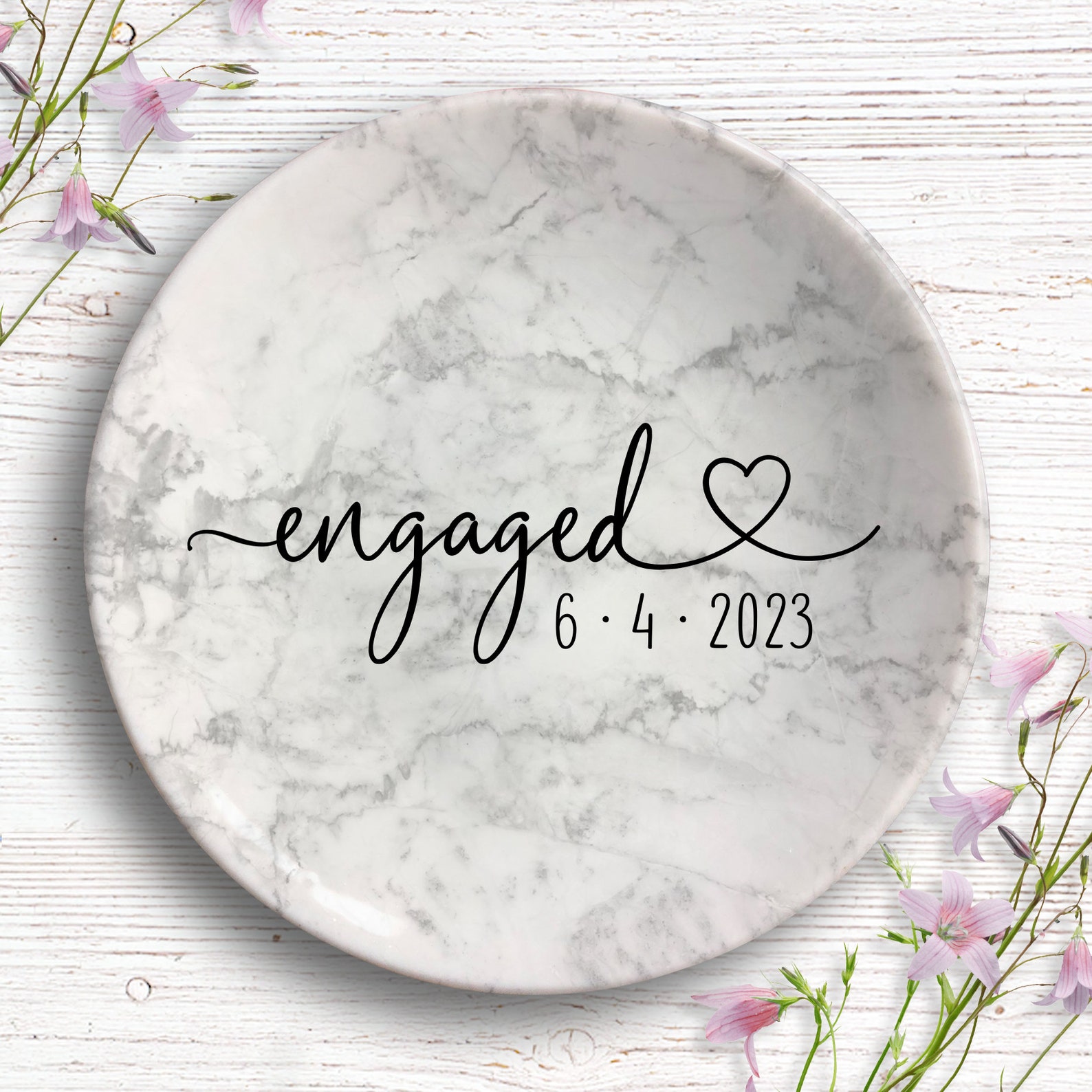 Ring Dish Engagement Personalized Engagement Gift - Etsy